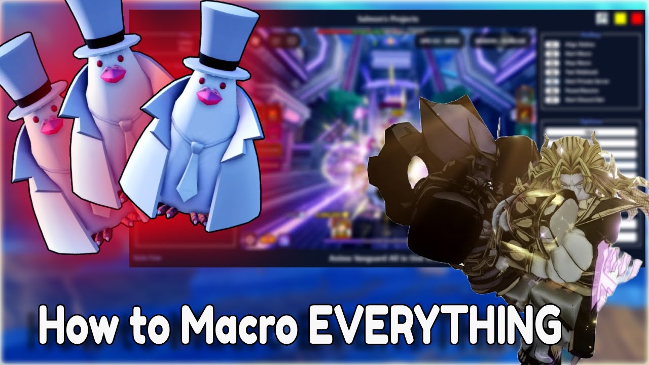Best way to macro in Anime Vanguards - YouTube