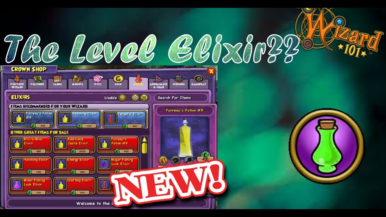 Wizard101 NEW Updates: LEVEL 50 ELIXIR?? + Gear & Spells - YouTube