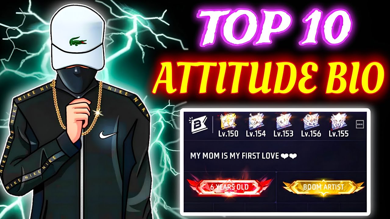 Attitude Bio For Free Fire || Best bio for free fire profile || Bio for ...