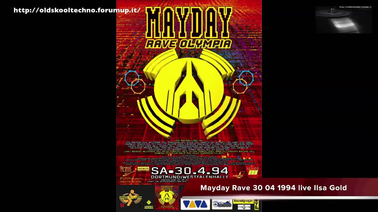 Mayday Rave 30 04 1994 live Ilsa Gold - YouTube