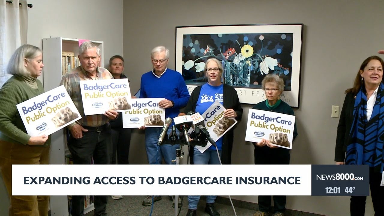 Wisconsin Democrats hold press conference for BadgerCare Public Option ...