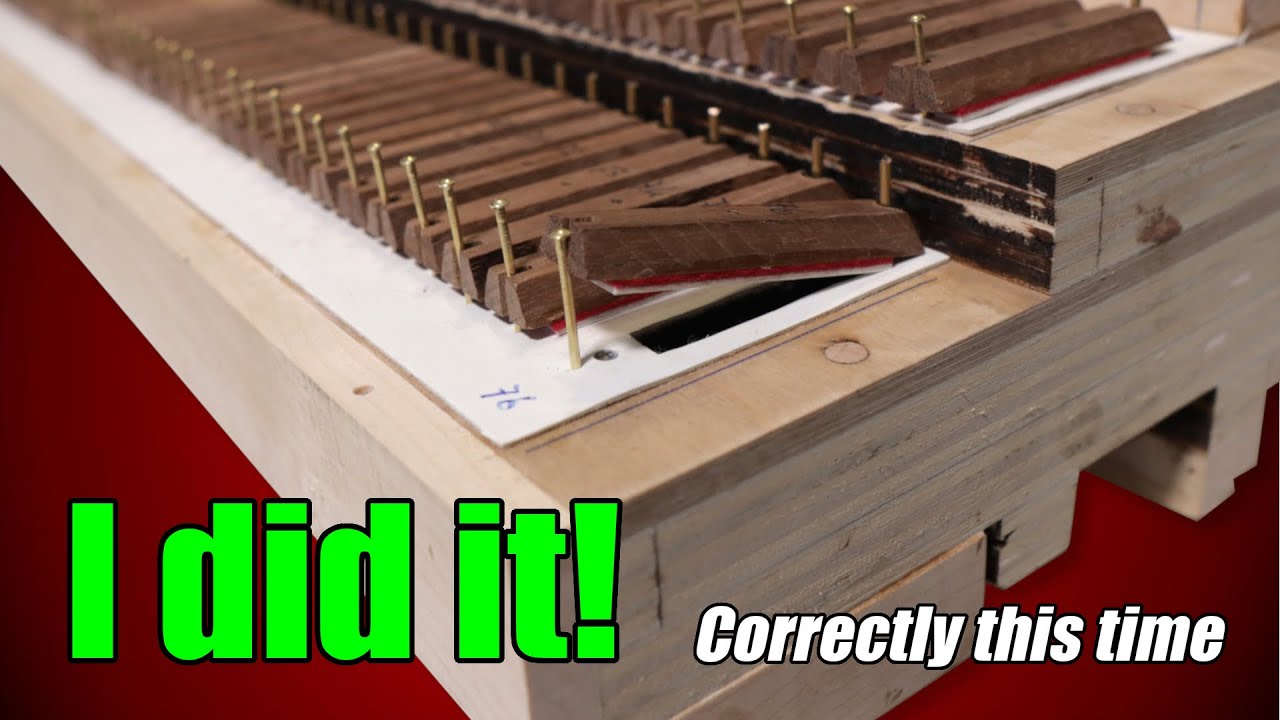 The pallets finally finished! Building a Homemade Positive Pipe Organ ...