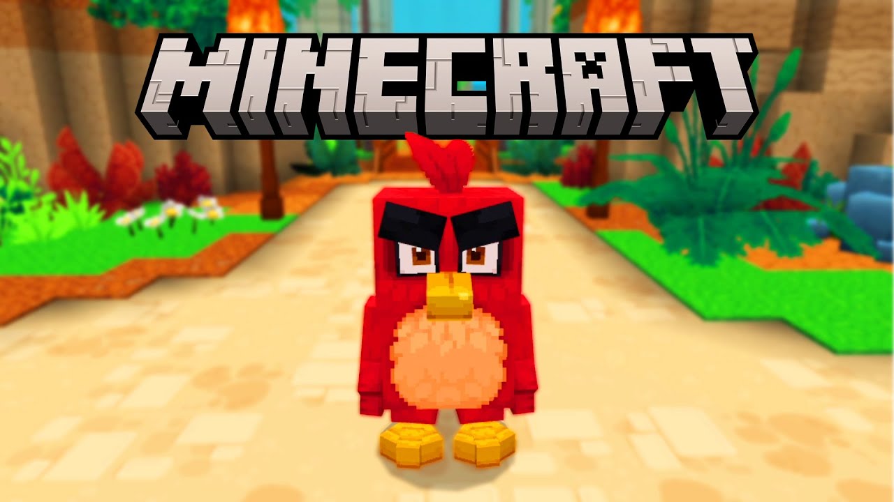 aku jadi ANGRY BIRDS di MINECRAFT Angry Birds DLC!!! - YouTube