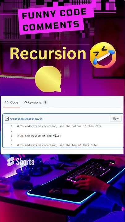 Recursion 😜 Funny Code Comments - YouTube