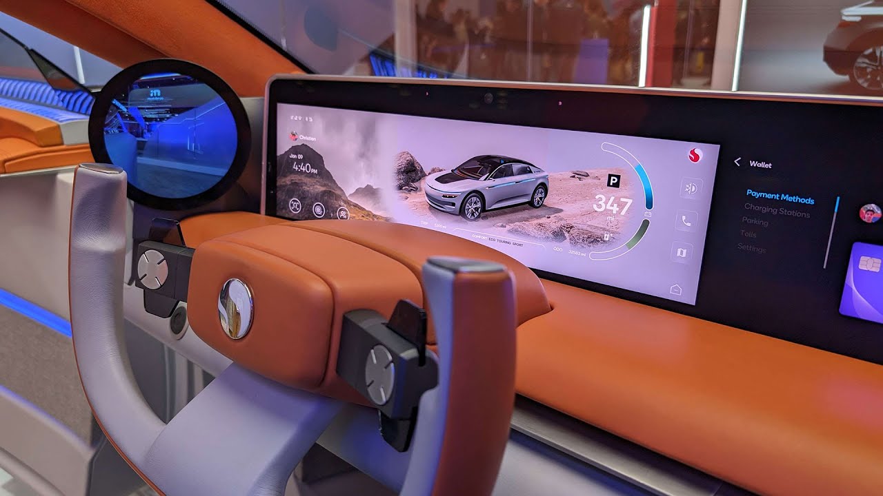 Amazing Qualcomm Snapdragon Digital Chassis Concept Car Demo CES 2024 ...