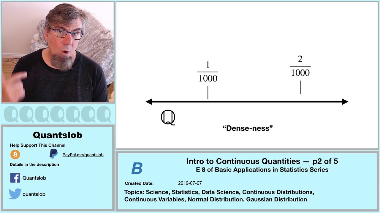 Intro to Continuous Quantities p2 of 5 -- Statistics & Data Science ...