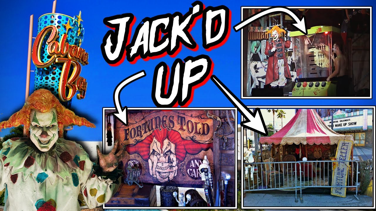 HHN 30 Jack the Clown Cabana Bay Experince Jack'd UP! Details - YouTube