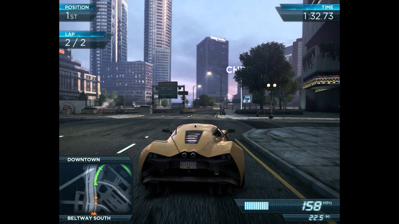 NFS13 Most Wanted 2012 Gameplay Marussia B2 Emmersion beltway Circuit ...