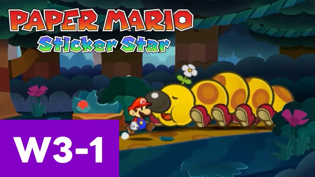 ป่าพิษเหนียวเหนอะหนะ - Paper Mario: Sticker Star W3-1 - YouTube