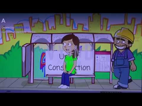 Laylee Sits On A Undercontructed Bus Stop/Grounded - YouTube