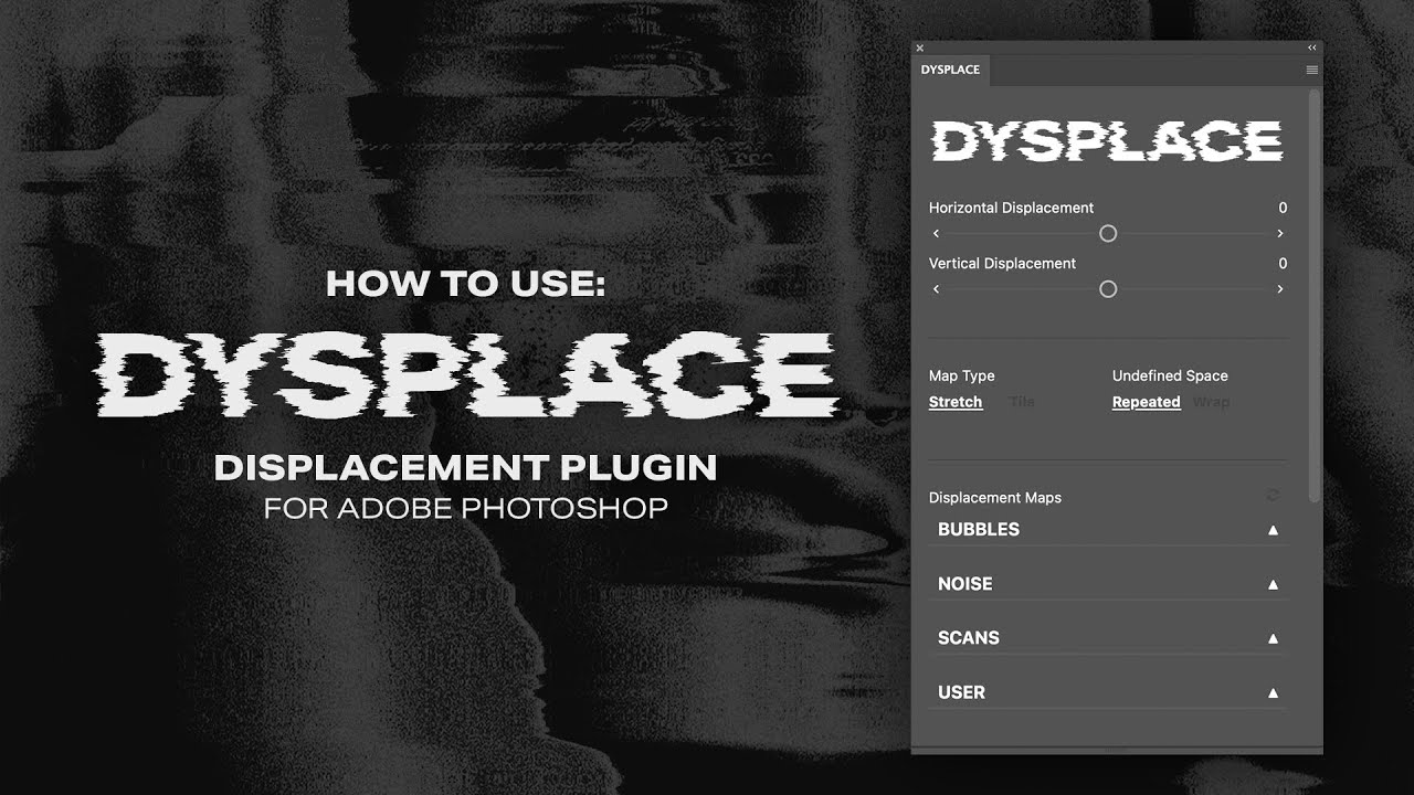 DYSPLACE - Displacement Plugin for Photoshop | How to Install and Use ...
