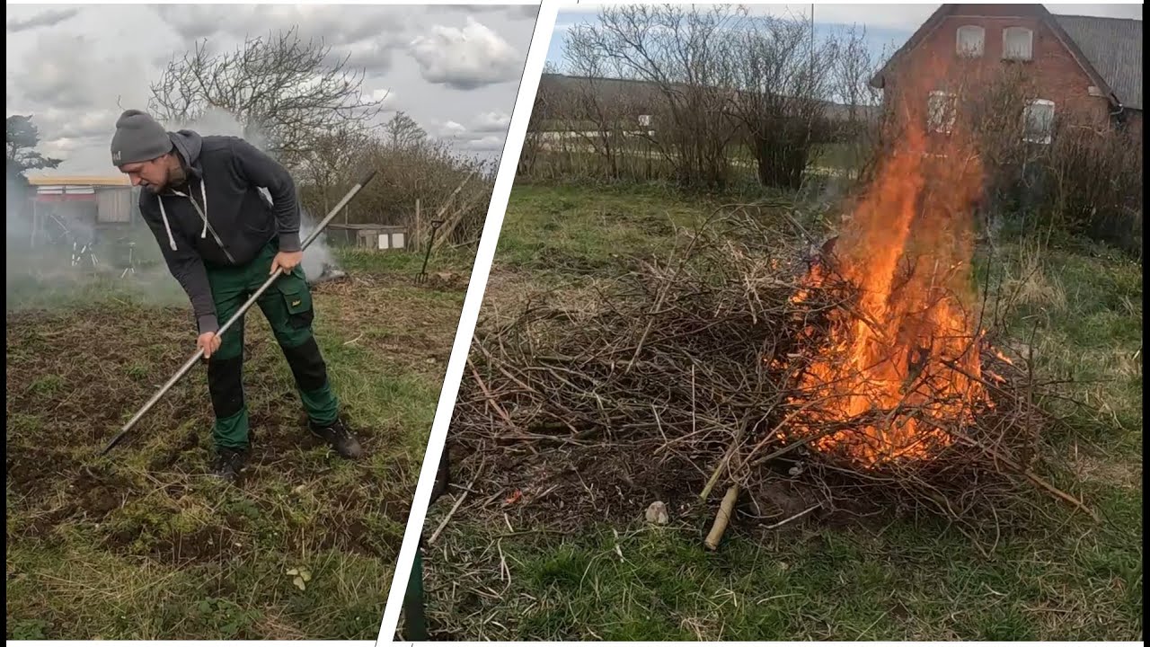 Am terminat de dat foc la crengi si rug #EP7 - YouTube