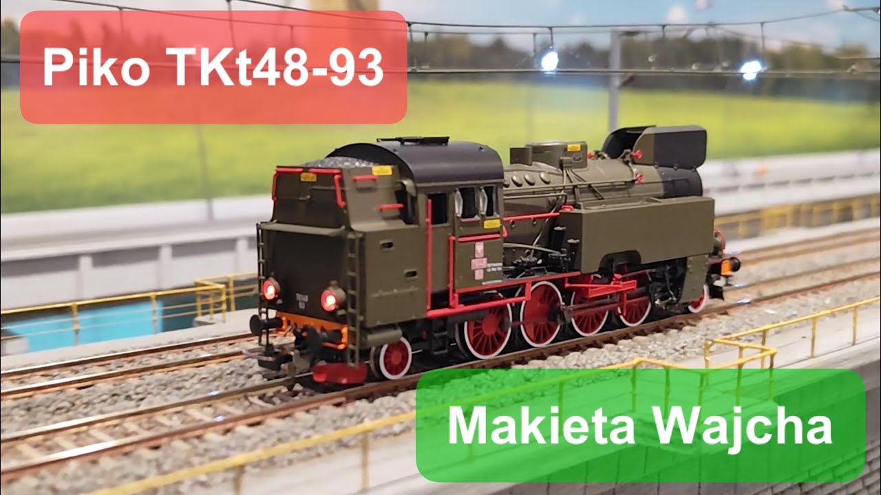 Premiera TKt48-93 PIKO z dźwiękiem na makiecie WAJCHA - YouTube