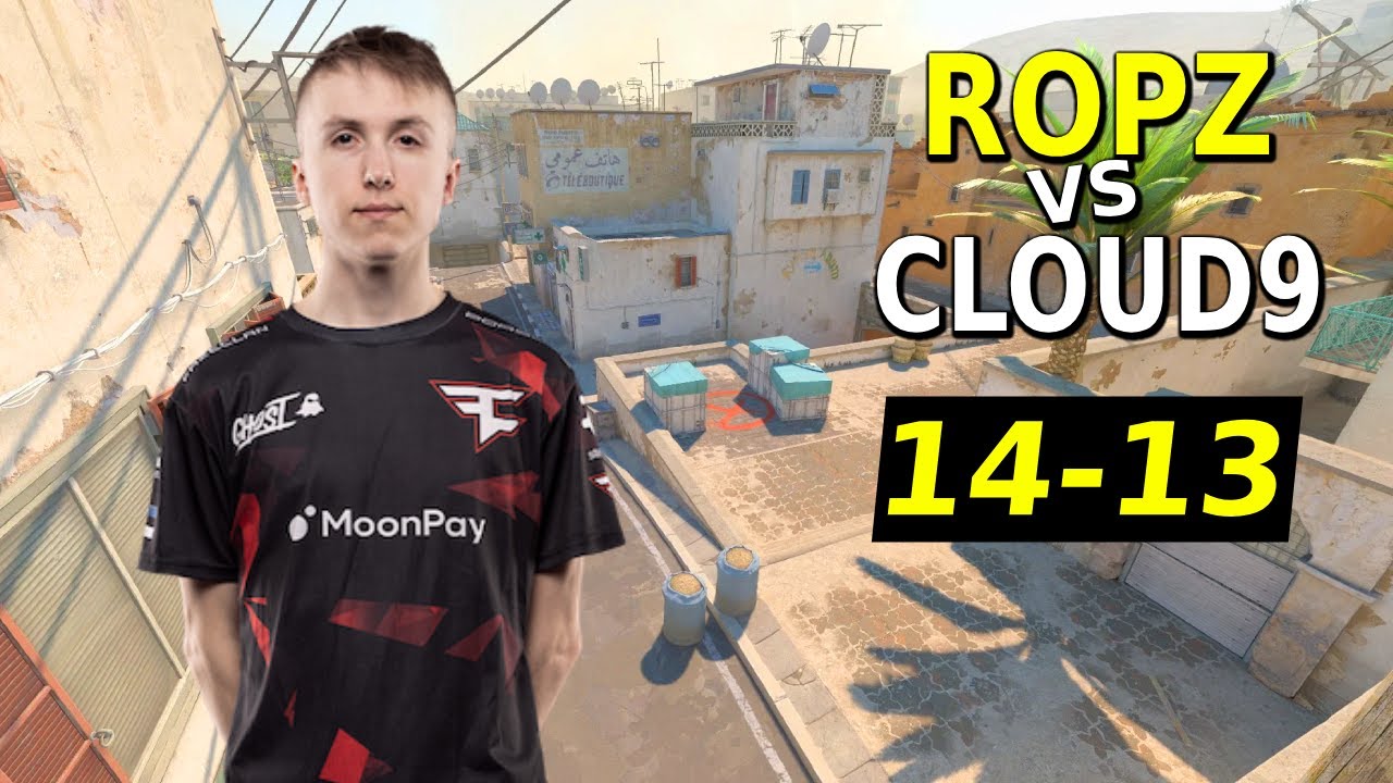 INSANE MATCH | ropz (14-13) vs Cloud9 | BLAST Premier Fall Groups 2024 CS2 POV - YouTube