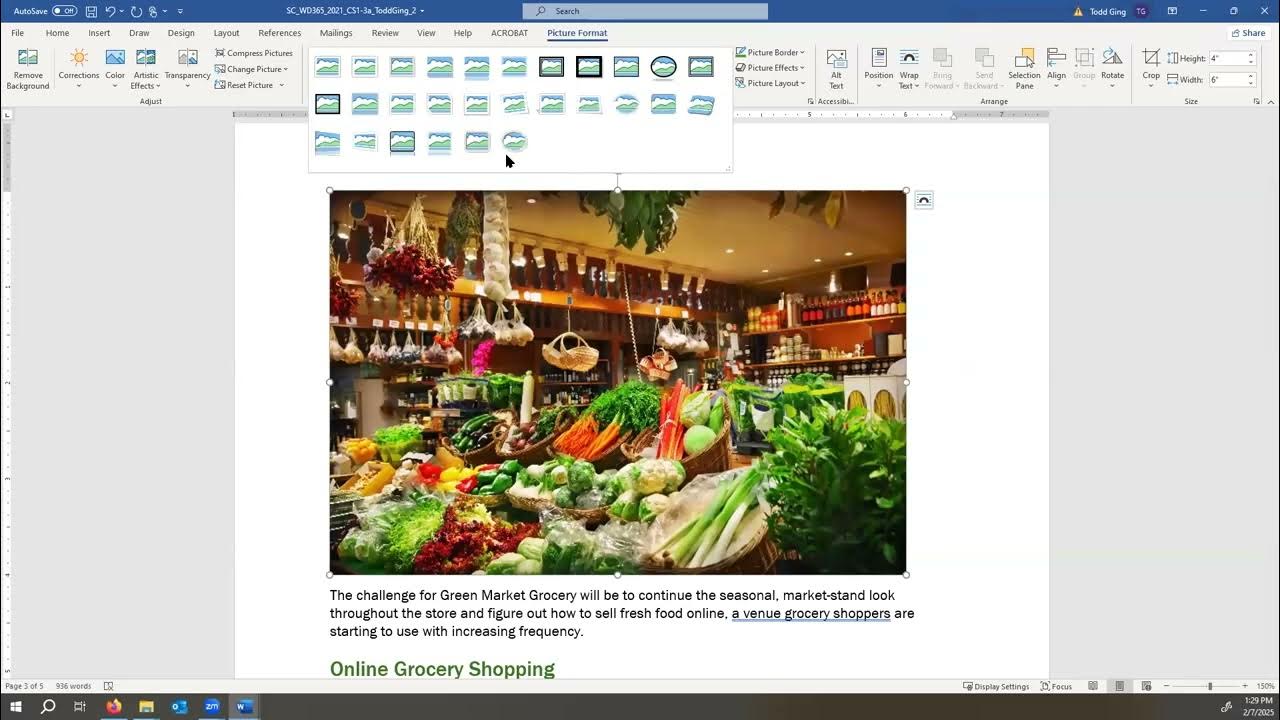 SAM Capstone Project 1a Word Modules 1 3 - YouTube