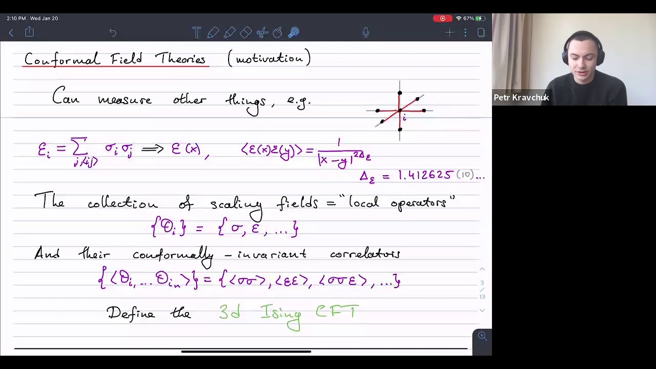 NYU Physics Research Seminar Jan 20, 2021 - Conformal Bootstrap and ...
