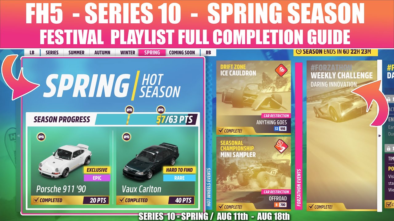 FH5 SERIES 10 SPRING FESTIVAL PLAYLIST | FH5 COSTA ROCOSA B700 CARS HOT ...