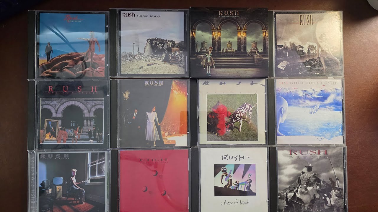 Rush Music Collection: CDs 1977 - 1989 #rush - YouTube