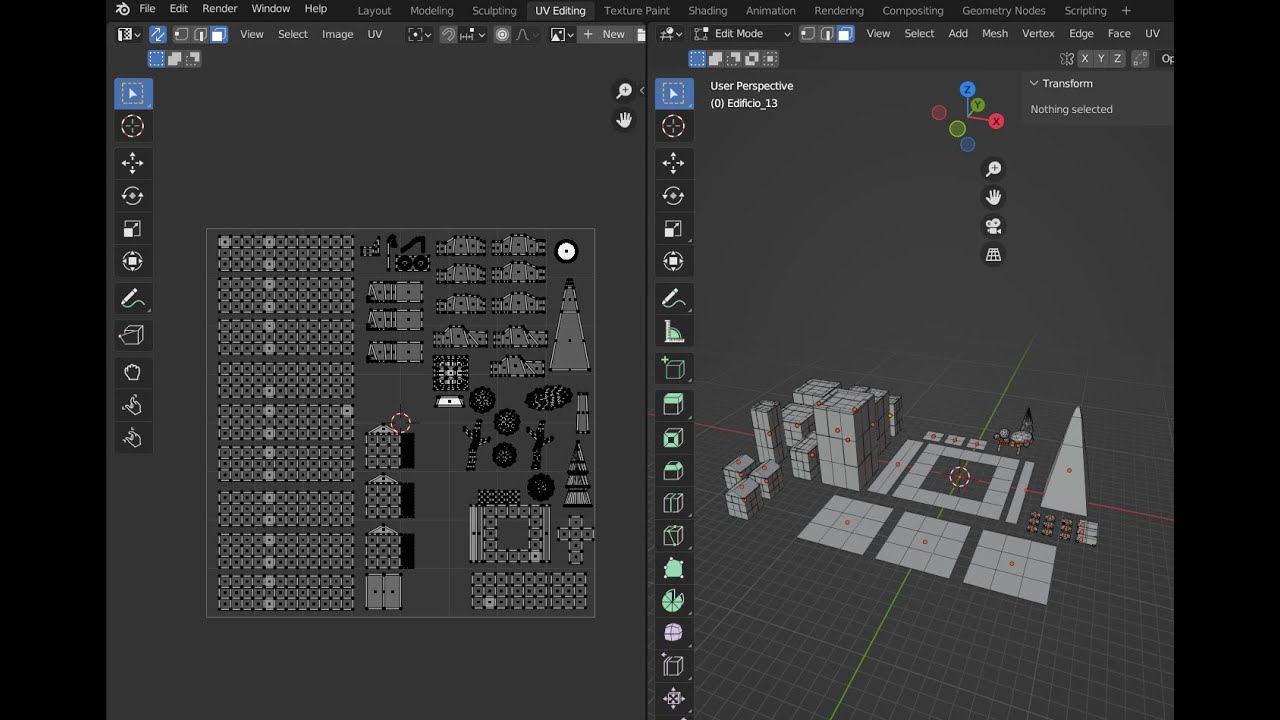 Mapa UV Atlas - Una sola textura para varios objetos. - YouTube