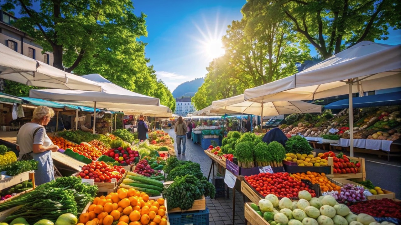 Summer Morning Market in Zurich 🇨🇭 | Switzerland’s Most Beautiful City ...