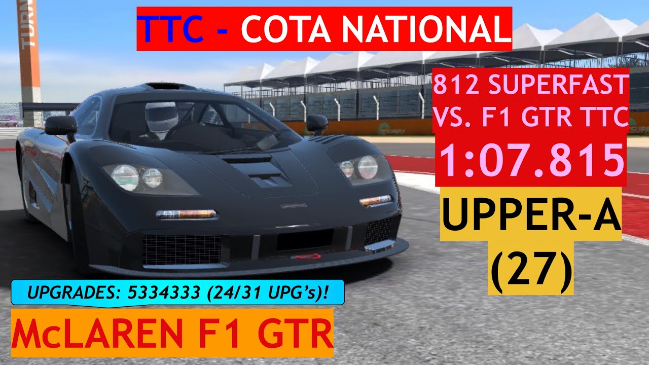 24/31 Upg's High A! - Ferrari 812 Superfast vs. McLAREN F1 GTR TTC ...
