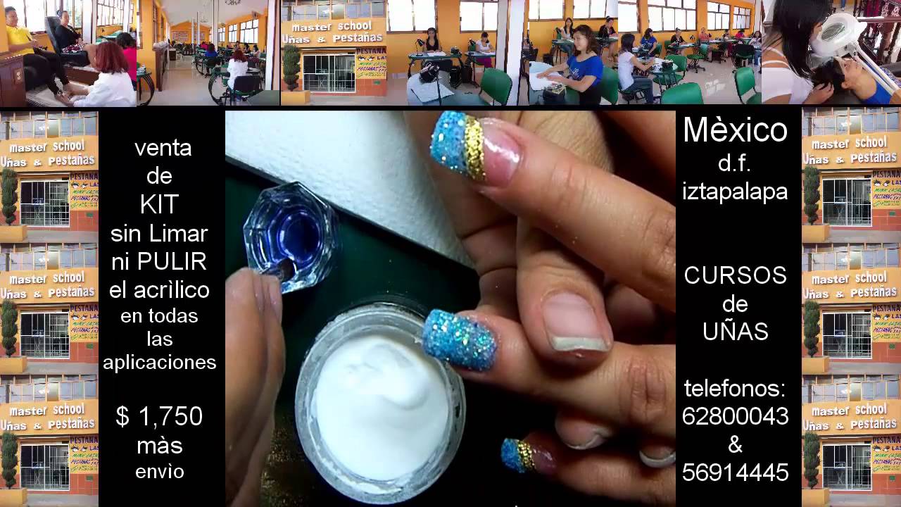 how to apply acrylic nails TUTORIAL - YouTube