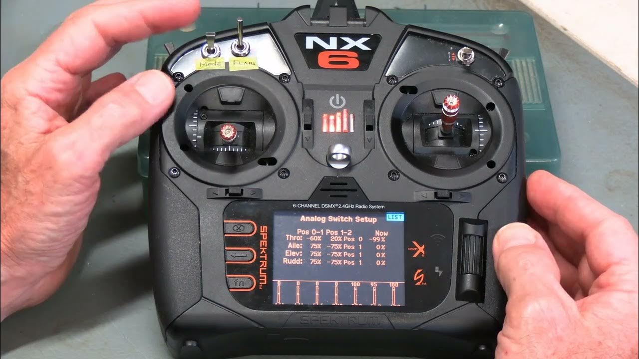 Spektrum NX Analog and Digital Switch Setup - YouTube