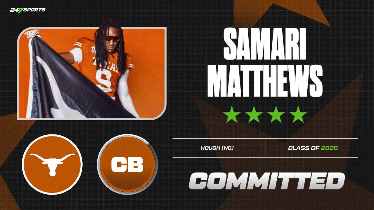WATCH: 4-star CB Samari Matthews Commits to Texas LIVE on 247Sports ...