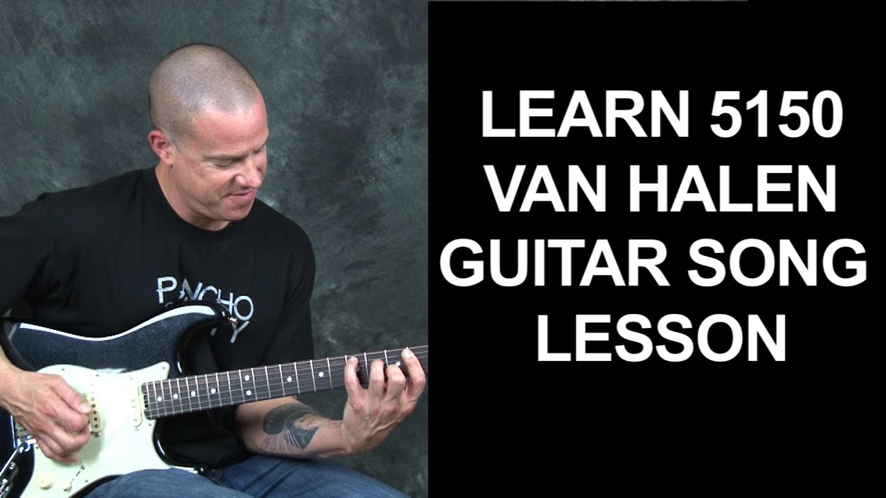 Learn 5150 by Van Halen Sammy Hagar rock guitar song lesson chords ...