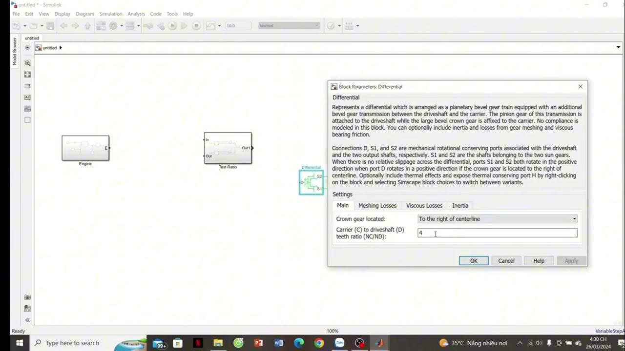Mô phỏng Hộp số ly hợp kép trên xe Ford Fiesta Matlab Simulink Đề tài 40% - YouTube