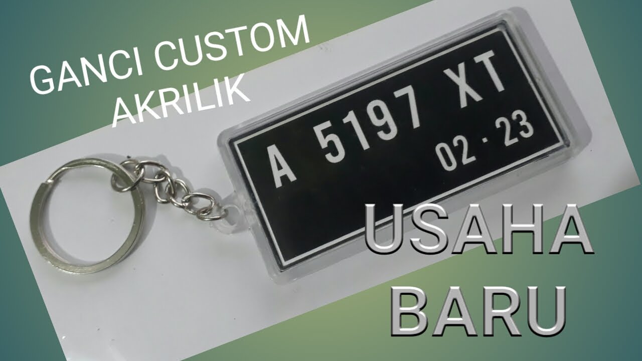 Tutorial : Cara membuat ganci custom - gantungan kunci akrilik dua sisi ...