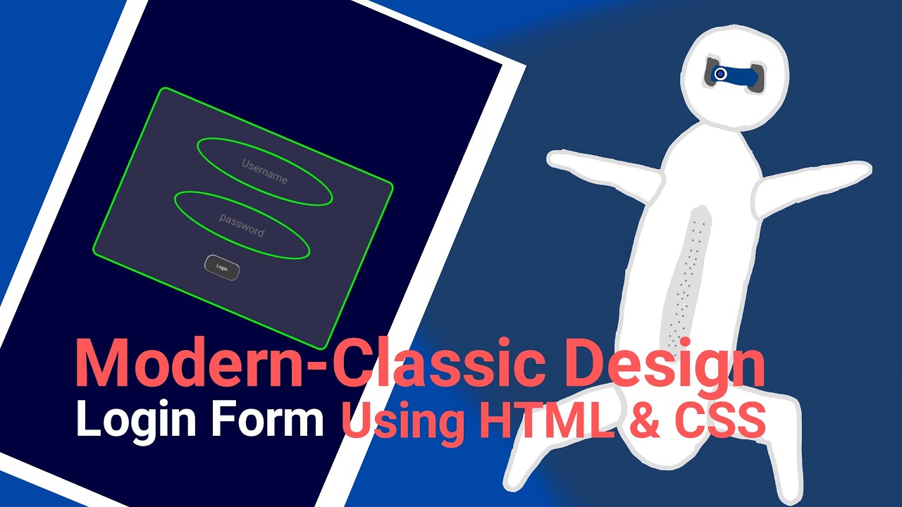 Modern-Classic Login Form Design Keren dan Mudah - YouTube