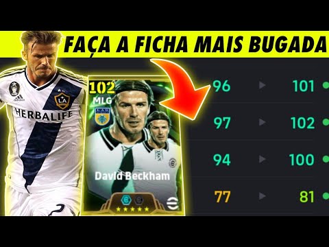 Como BUGAR o DAVID BECKHAM Grátis e deixar 102 de OVER no efootball ...