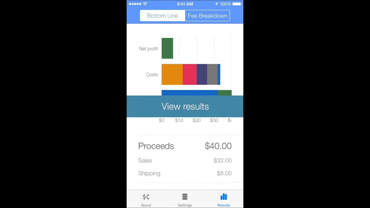 Salecalc for eBay on iPhone - YouTube