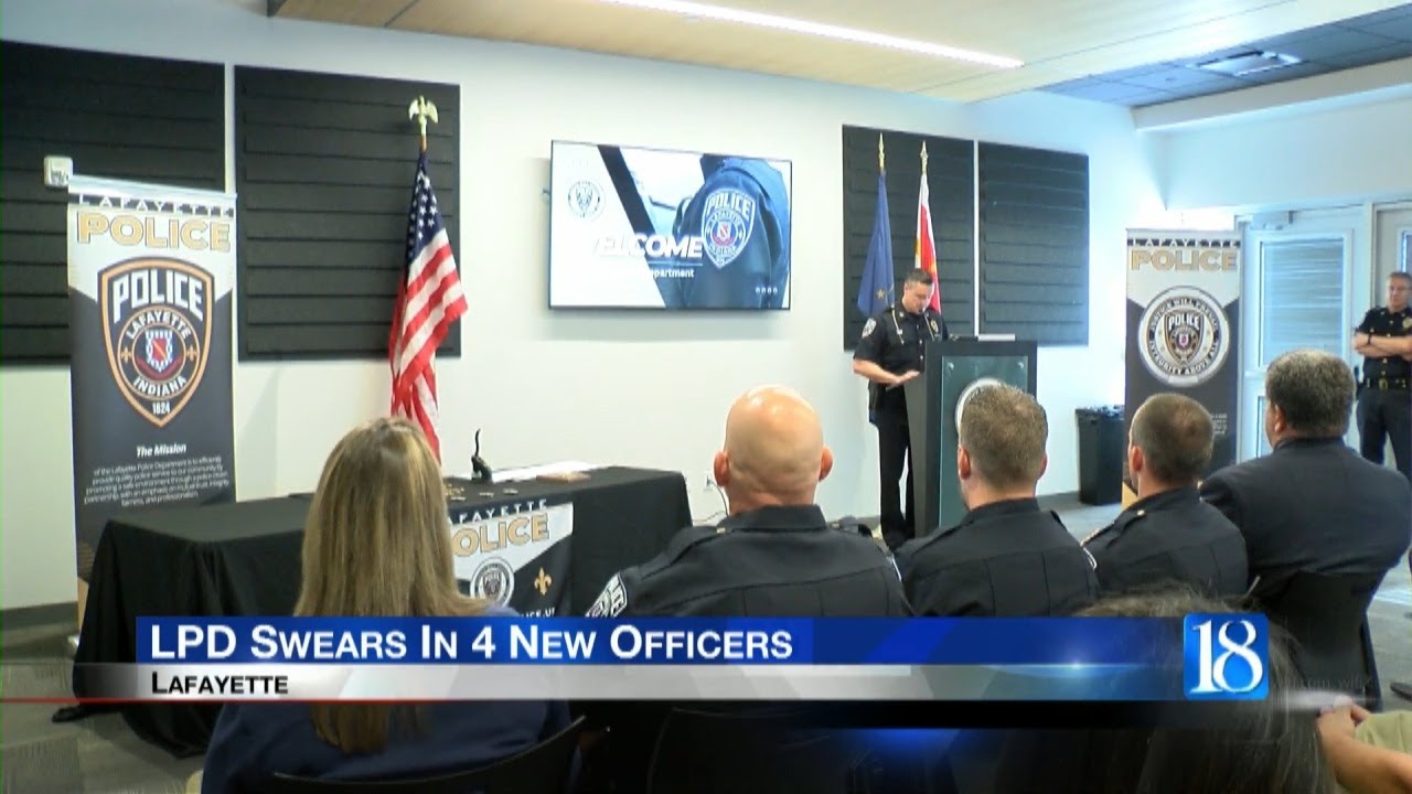 LPD Swears In 4 New Officers - YouTube