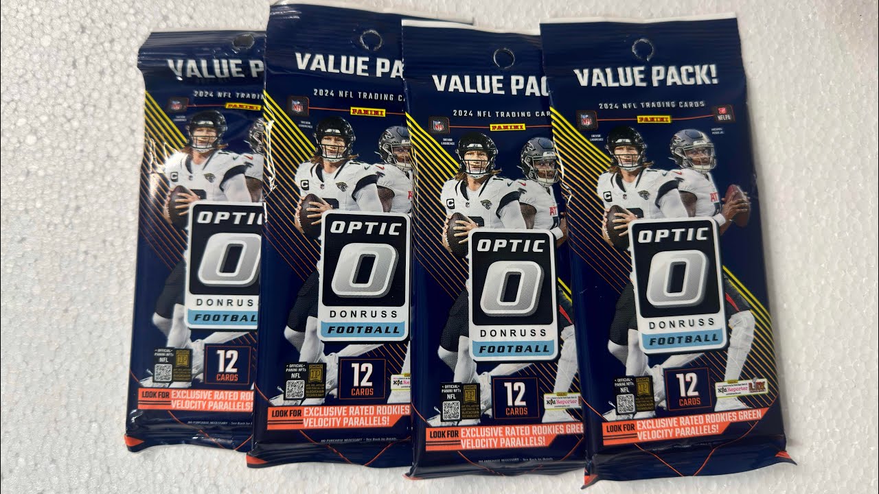 🔥 2024 Optic Football Value Pack Opening! 🔥 | 4 PACKS, BIG HITS?! 💥📦🏈 ...