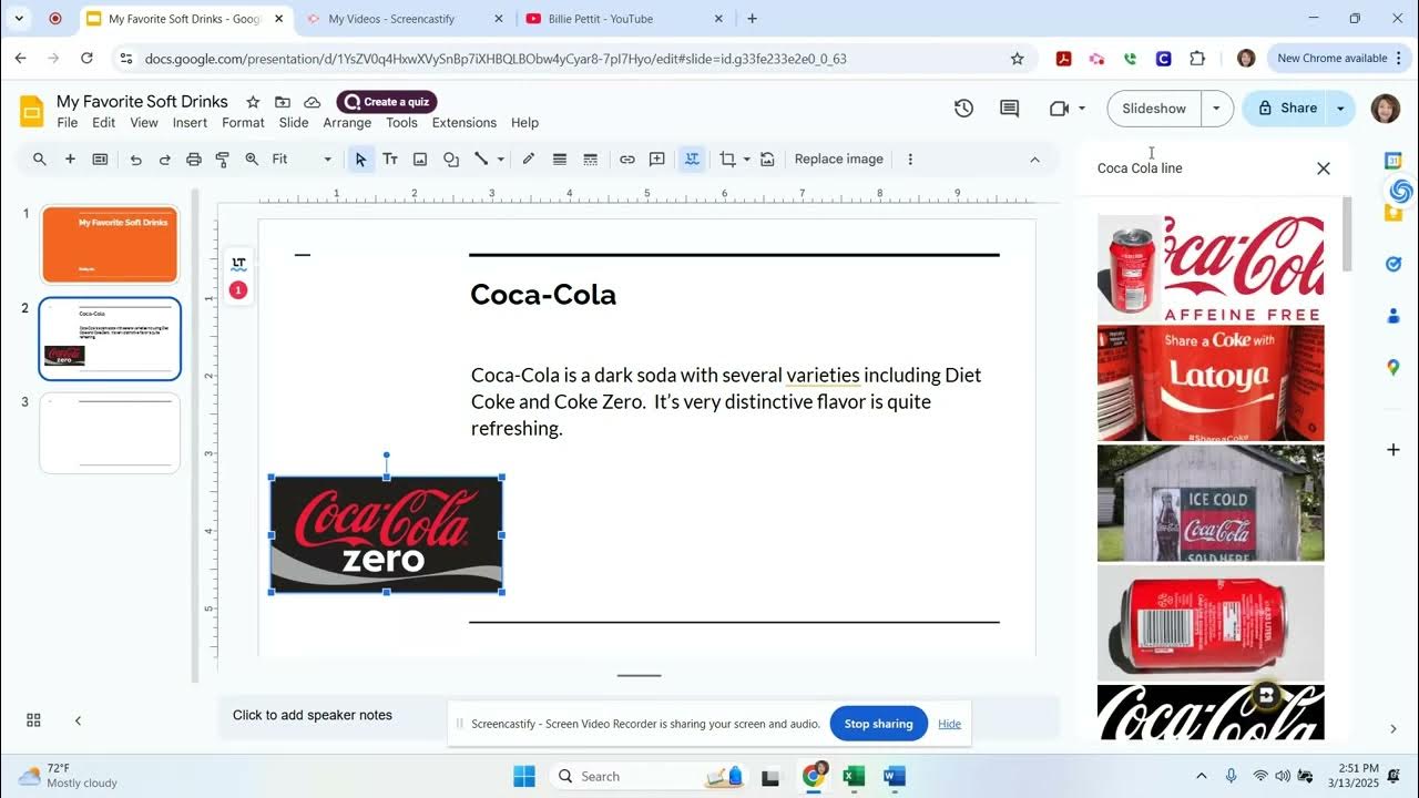 Inserting Images into your Google Slides Presentations - YouTube