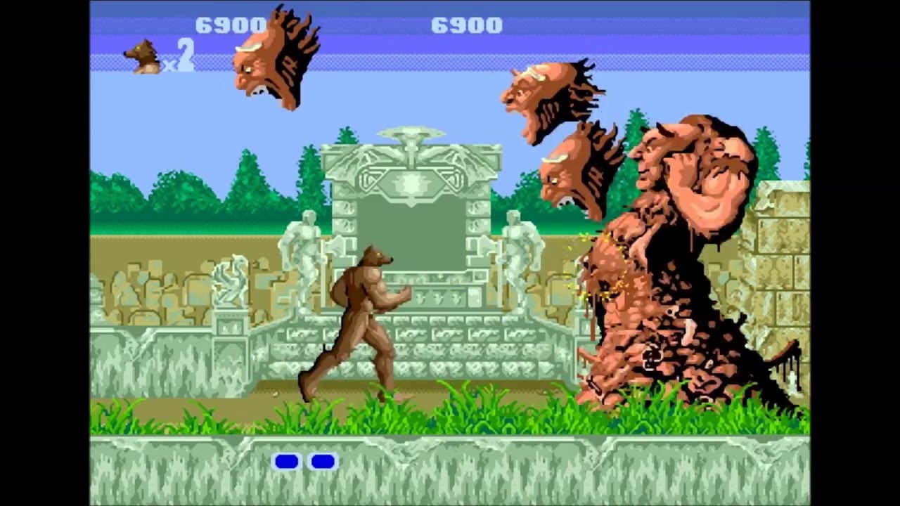Altered Beast - BOSS RUSH (All Bosses) - YouTube