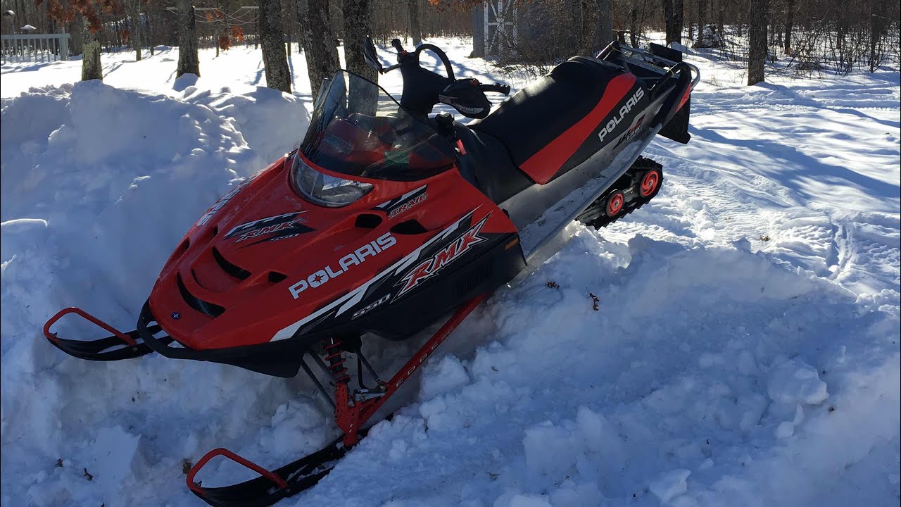 Polaris RMK trail 550 messing around - YouTube