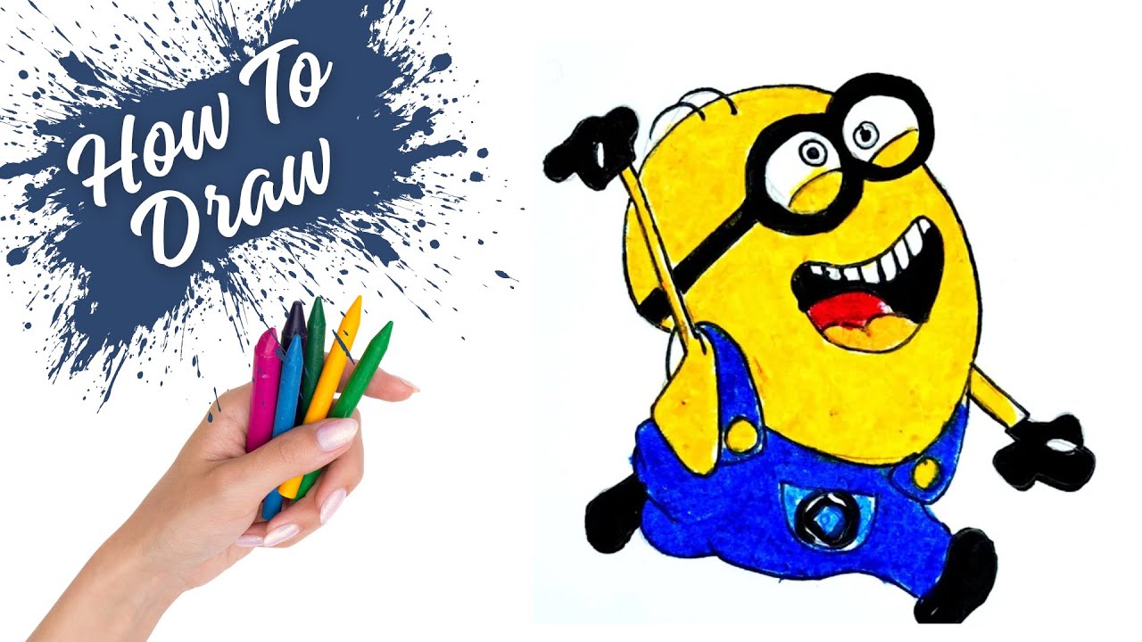 how to draw minion easy drawing tutorials - YouTube