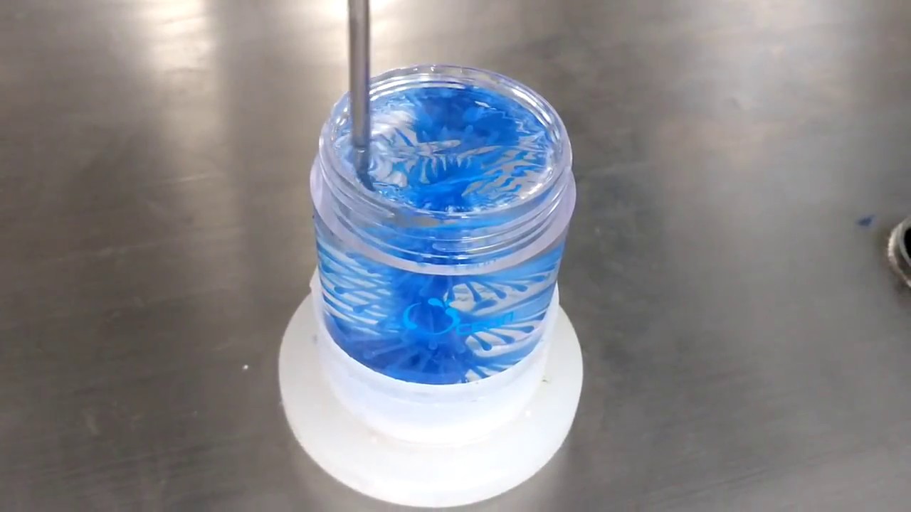 Gel cream pearl pattern filling machine - YouTube