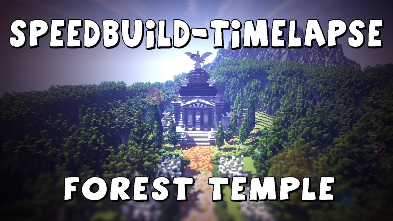 Minecraft Timelapse-Speedbuild- Forest temple - YouTube