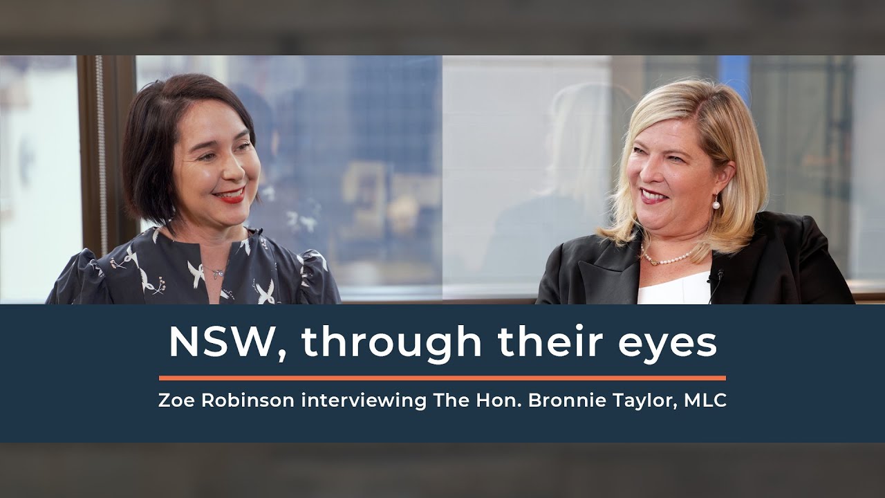 NSW, through their eyes: The Hon. Bronnie Taylor, MLC interviewed by ...