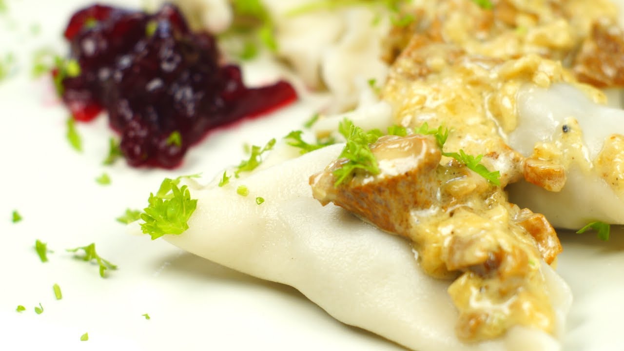 Polish Pierogi with Duck Filling and Chanterelles | Polish Food - YouTube