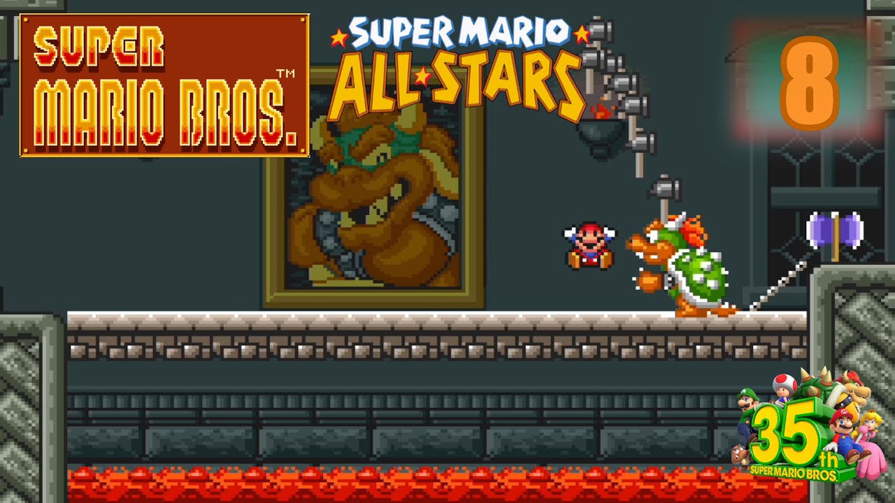 Super Mario All Stars Let's Play #8 SMB Welt 8 - YouTube
