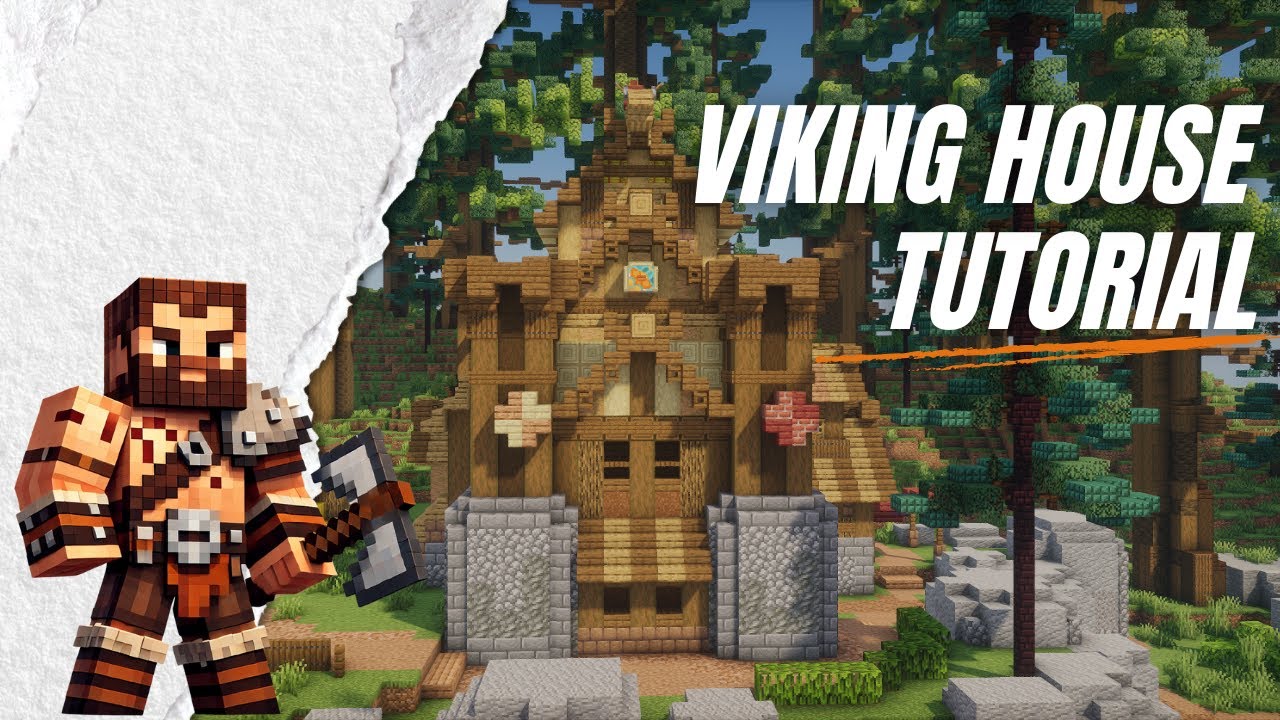 Minecraft: How to Build a Viking House | Viking Build Tutorial - YouTube