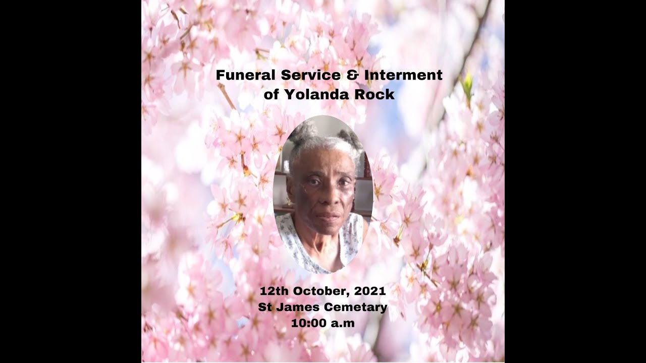 Funeral Service and Interment of Yolanda Rock - YouTube