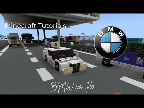 How to make a car in Minecraft (BMW 320i F30) - YouTube