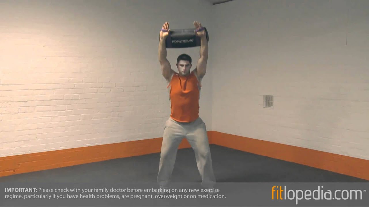 Overhead Squat with Powerbag - YouTube