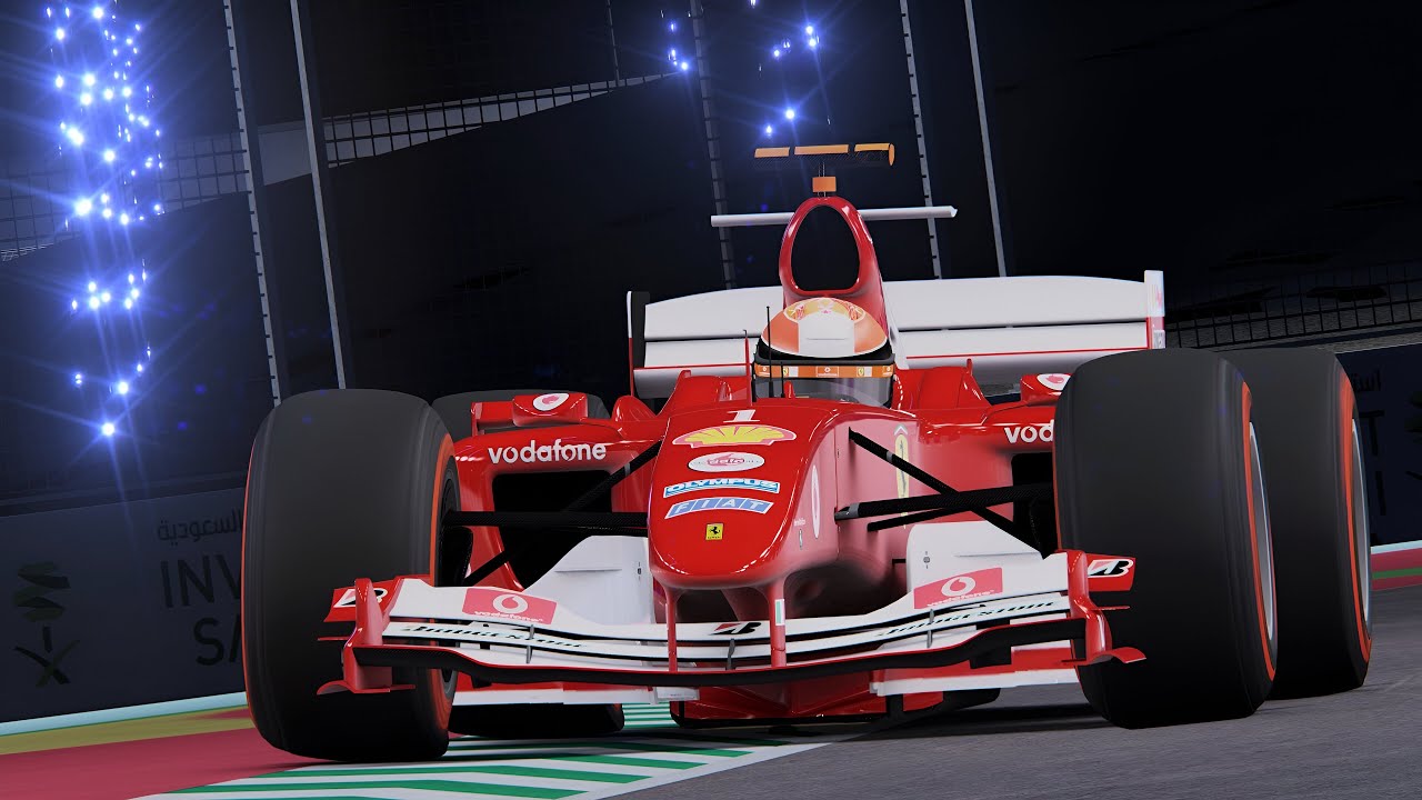 Ferrari F2004 (Slick Tyres) - Jeddah (2021) - Assetto Corsa TV Cam ...